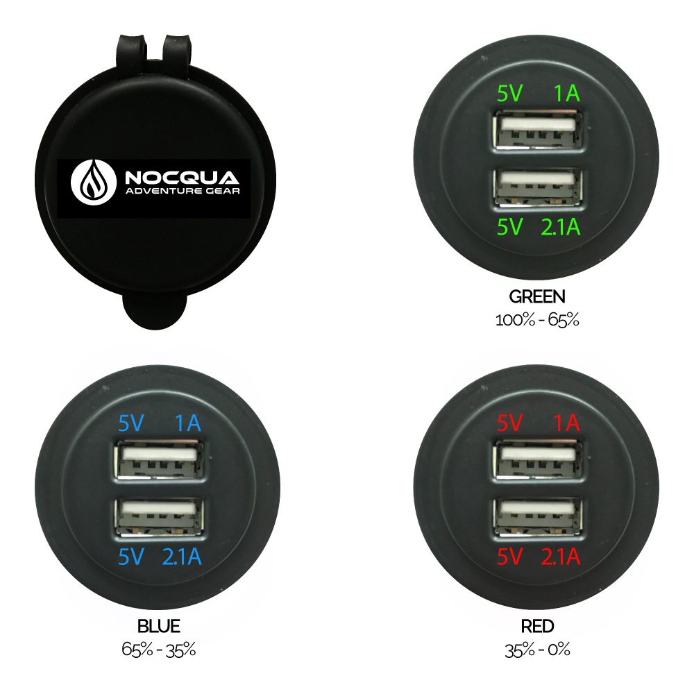 Dual Port USB Adapter | Travel Adapter | NOCQUA Adventure Gear