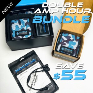 Nocqua Double Amp hour Bundle | Parallel Y adapter | Power Kit
